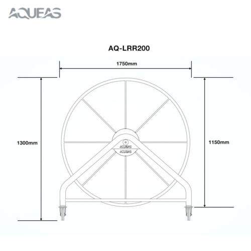 LANE ROPE STORAGE REEL PREMIUM, model AQ-LRR200 | AQUEAS