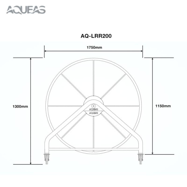 LANE ROPE STORAGE REEL PREMIUM, model AQ-LRR200 | AQUEAS