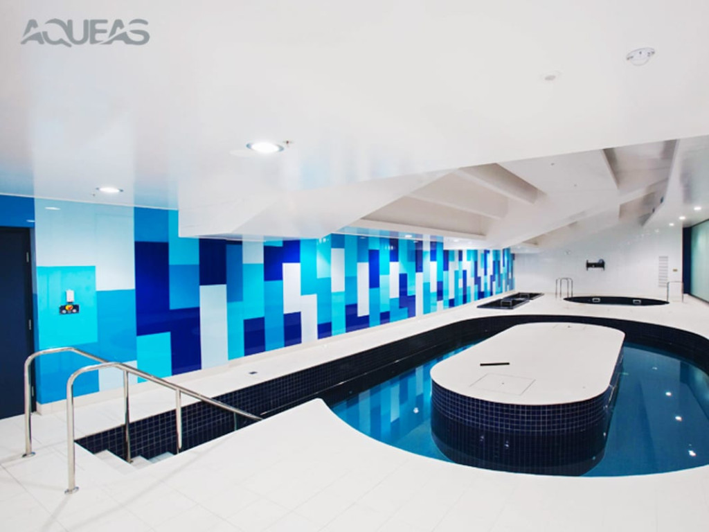 AQUEAS Pool Stair Handrails Sports Complex Projects | AQUEAS